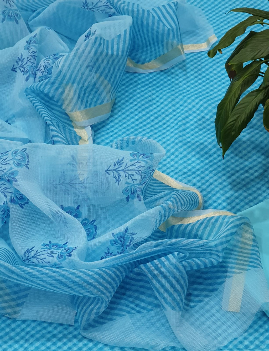 Stand out this season with the Indian Premium Kota Doriya Hand Lehriya ...